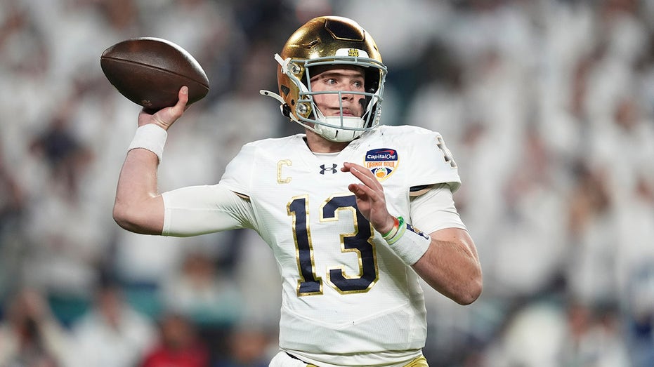 Notre Dame's Riley Leonard credits open faith for bringing team, Ohio State together for ...