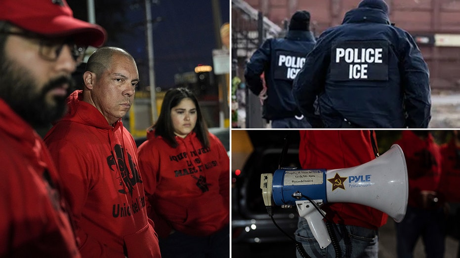 Anti-ICE activists sound sirens, bullhorns to stop migrant deportations in Dem-run state - FOX ...