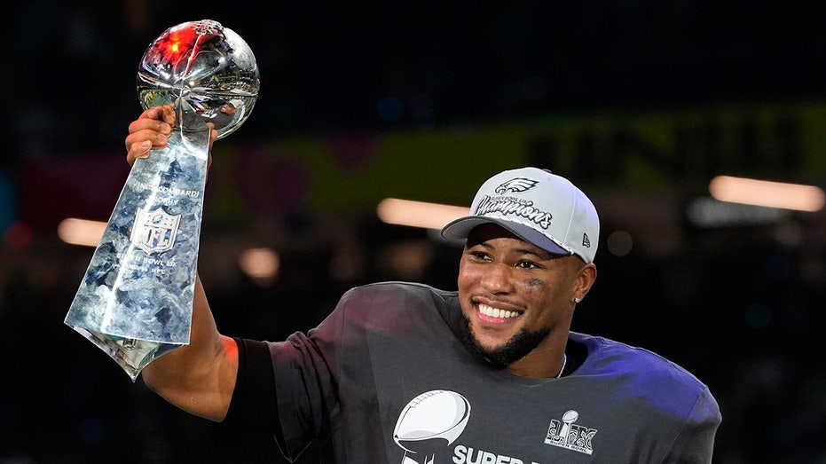 Saquon Barkley exudes confidence in fiery pre-Super Bowl speech: 'They ...