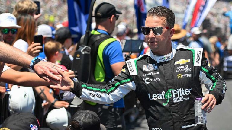 NASCAR driver AJ Allmendinger blows up at engine manufacturer 6 laps ...