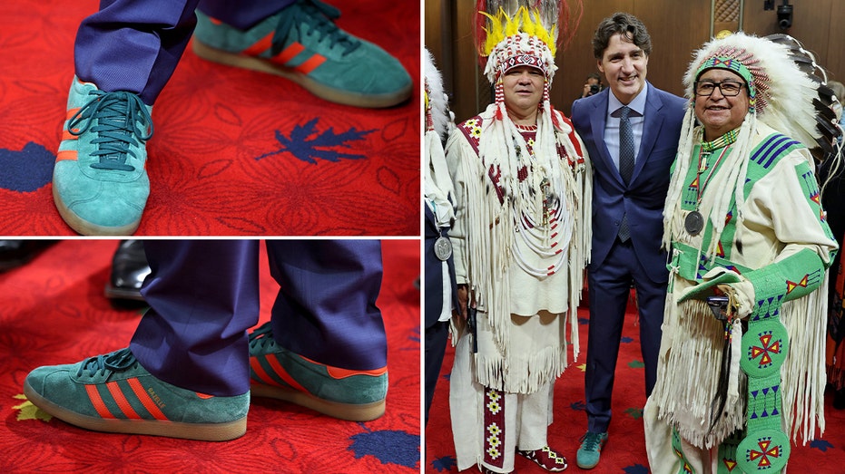 Fit for a king? Ex-Prime Minister Trudeau wears sneakers to see King ...