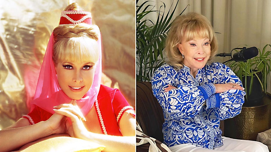 ‘I Dream of Jeannie’ star Barbara Eden recreates iconic genie pose at ...