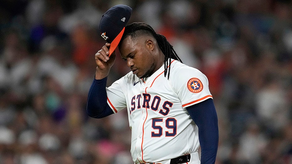 Astros pitcher Framber Valdez accused of intentionally hitting own ...