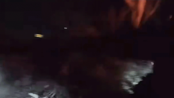 Driver narrowly escapes fiery car explosion as officers rush to rescue ...