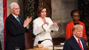 Nancy Pelosi says she had 'no intention' of tearing up Trump's 2020 ...