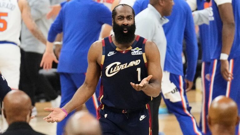 Cavs' James Harden gives head-scratching take after getting swept by ...
